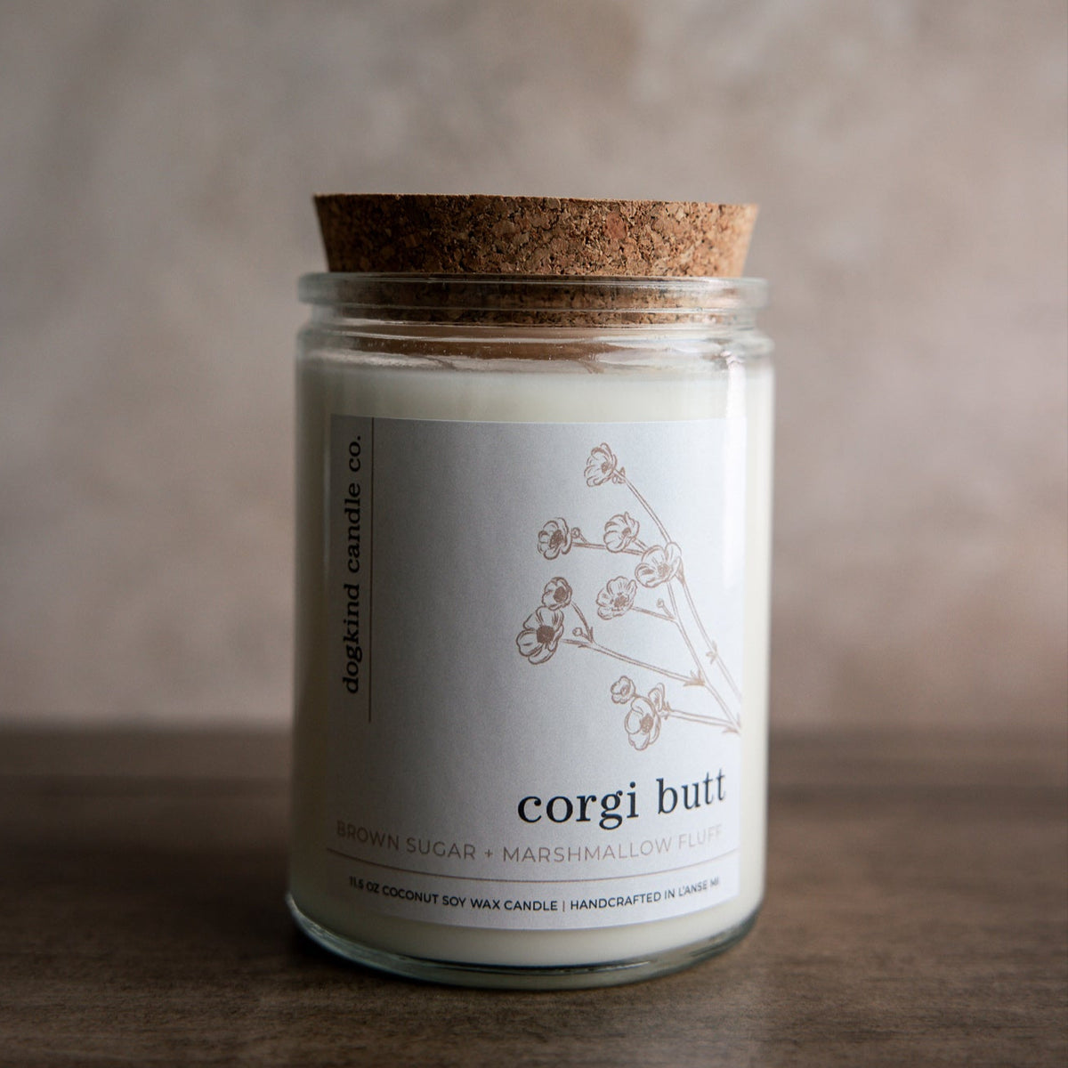 corgi butt - brown sugar + marshmallow fluff – Dogkind Candle Co.