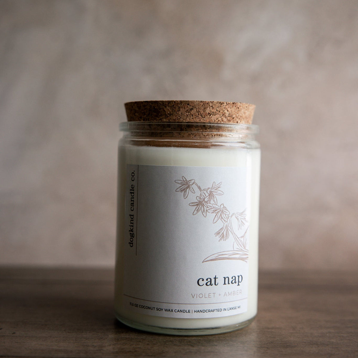 cat nap - violet + amber – Dogkind Candle Co.