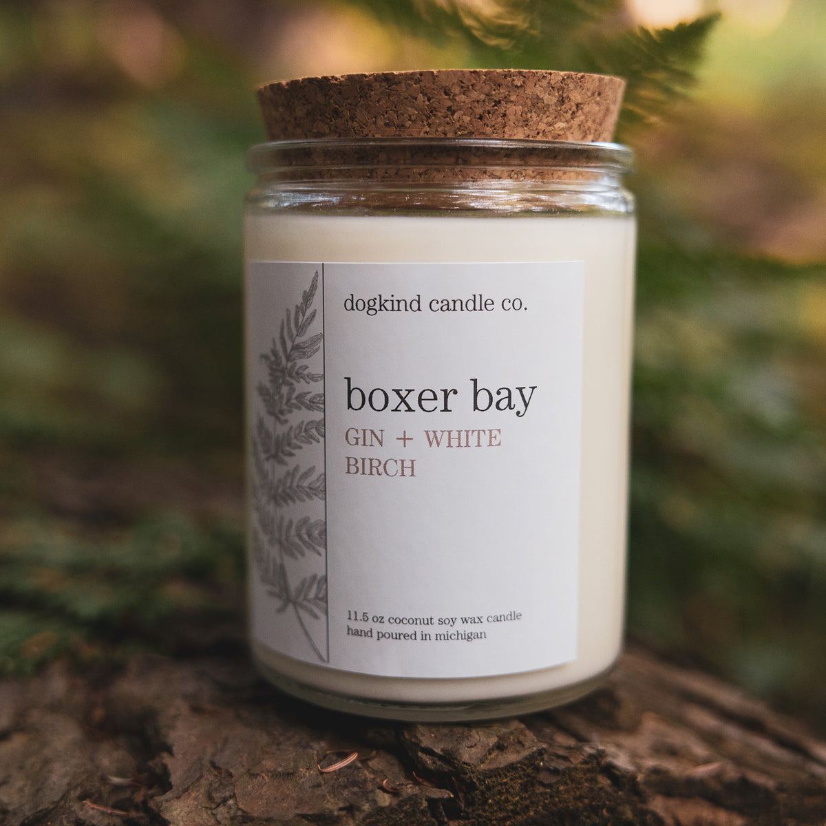 boxer bay - dry gin + white birch – Dogkind Candle Co.