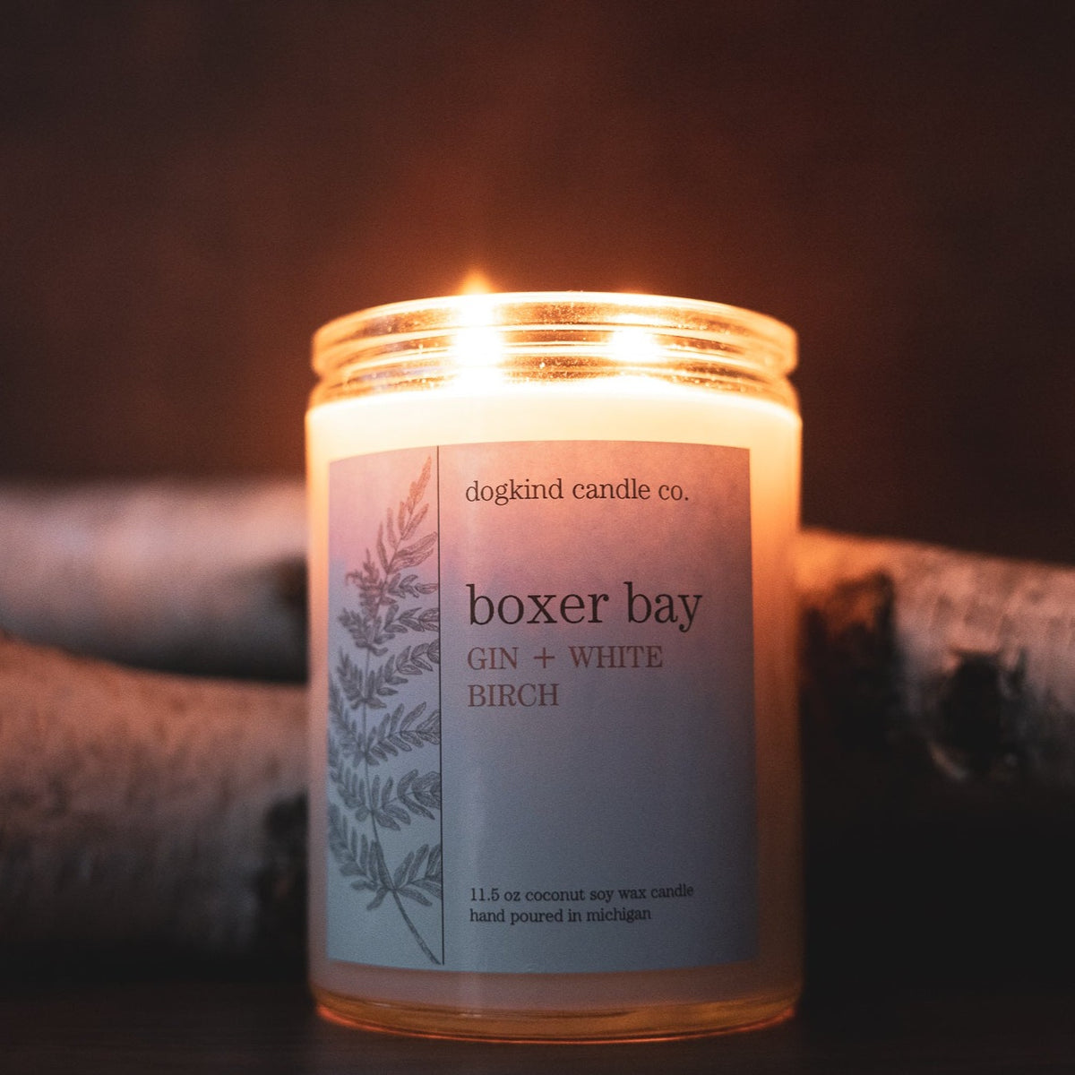 boxer bay - dry gin + white birch – Dogkind Candle Co.